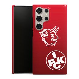 DeinDesign Galaxy S24 Ultra Handy Premium Case Smartphone Handyh&uuml;lle Schutzh&uuml;lle gl&auml;nzend Devil Official Licensed Product 1. Fc Kaiserslautern Premium Case