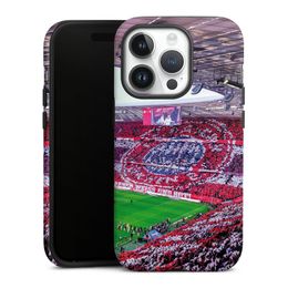 DeinDesign iPhone 14 Pro Handy Panzer Handyh&uuml;lle robuste Outdoor H&uuml;lle Schutzh&uuml;lle matt Stadium Fcb Fc Bayern M&uuml;nchen Tough Case