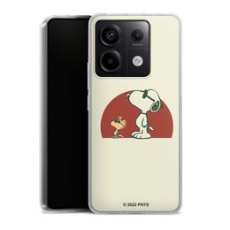 DeinDesign Xiaomi Redmi Note 13 Pro 5G Handy Silikon H&uuml;lle Case transparent Handyh&uuml;lle Snoopy Official Licensed Product Kindheit Silikon Case