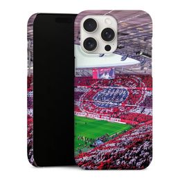 DeinDesign iPhone 15 Pro Max Handy Premium Case Smartphone Handyh&uuml;lle Schutzh&uuml;lle matt Stadium Fcb Fc Bayern M&uuml;nchen Premium Case