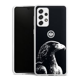 DeinDesign Galaxy A33 5G Handy Silikon H&uuml;lle Case wei&szlig; Handyh&uuml;lle Official Licensed Product Eintracht Frankfurt Attila Silikon Case