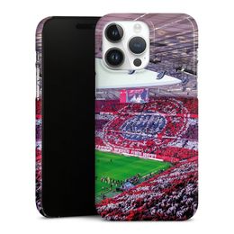 DeinDesign iPhone 14 Pro Max Handy Premium Case Smartphone Handyh&uuml;lle Schutzh&uuml;lle gl&auml;nzend Stadium Fcb Fc Bayern M&uuml;nchen Premium Case
