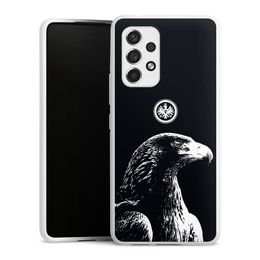 DeinDesign Galaxy A53 5G Handy Silikon H&uuml;lle Case wei&szlig; Handyh&uuml;lle Official Licensed Product Eintracht Frankfurt Attila Silikon Case