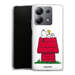 DeinDesign Xiaomi Redmi Note 13 5G Handy Silikon H&uuml;lle Case transparent Handyh&uuml;lle Snoopy Peanuts Official Licensed Product Silikon Case