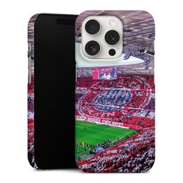 DeinDesign iPhone 15 Pro Handy Premium Case Smartphone Handyh&uuml;lle Schutzh&uuml;lle matt Stadium Fcb Fc Bayern M&uuml;nchen Premium Case