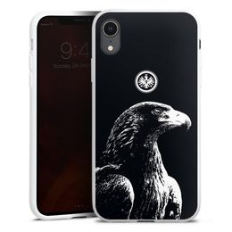 DeinDesign iPhone Xr Handy Silikon H&uuml;lle Case wei&szlig; Handyh&uuml;lle Attila Official Licensed Product Eintracht Frankfurt Silikon Case