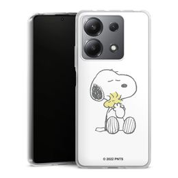 DeinDesign Xiaomi Redmi Note 13 5G Handy Silikon H&uuml;lle Case transparent Handyh&uuml;lle Snoopy Love Peanuts Silikon Case