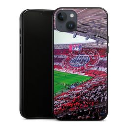 DeinDesign iPhone 14 Plus Handy Silikon H&uuml;lle Case schwarz Handyh&uuml;lle Stadium Fcb Fc Bayern M&uuml;nchen