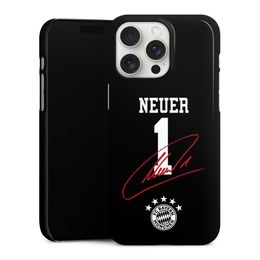 DeinDesign iPhone 15 Pro Max Handy Premium Case Smartphone Handyh&uuml;lle Schutzh&uuml;lle gl&auml;nzend Fc Bayern M&uuml;nchen Manuel Neuer Fcb Premium Case
