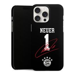DeinDesign iPhone 15 Pro Max Handy Premium Case Smartphone Handyh&uuml;lle Schutzh&uuml;lle matt Fc Bayern M&uuml;nchen Manuel Neuer Fcb Premium Case