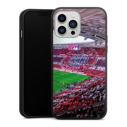 DeinDesign iPhone 13 Pro Max Handy Premium Silikon H&uuml;lle Handyh&uuml;lle schwarz Case Stadium Fcb Fc Bayern M&uuml;nchen Silikon Premium Case