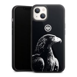 DeinDesign iPhone 13 Handy Gallery Case Handyh&uuml;lle 9H Geh&auml;rtetes Glas R&uuml;ckseite H&uuml;lle Attila Official Licensed Product Eintracht Frankfurt Gallery Case