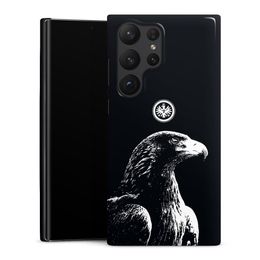 DeinDesign Galaxy S23 Ultra Handy Premium Case Smartphone Handyh&uuml;lle Schutzh&uuml;lle gl&auml;nzend Attila Official Licensed Product Eintracht Frankfurt Premium Case