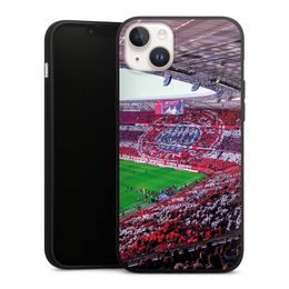 DeinDesign iPhone 14 Handy Premium Silikon H&uuml;lle Handyh&uuml;lle schwarz Case Stadium Fcb Fc Bayern M&uuml;nchen Silikon Premium Case
