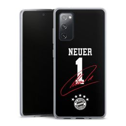 DeinDesign Galaxy S20 FE 5G Handy Silikon H&uuml;lle Case transparent Handyh&uuml;lle Manuel Neuer Fc Bayern M&uuml;nchen Fcb Silikon Case