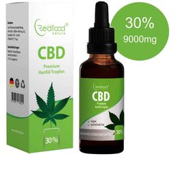 Redfood CBD ÖL 30 % Vollspektrum Hanf Öl 30ml (9000 mg)