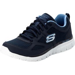 Skechers® Burns Sneaker "Agoura", Leder-Details, Mesh, für Herren, blau, 45