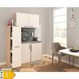 respekta Minik&uuml;che MK130ESWOSS 130 cm wei&szlig; - Kochmulde