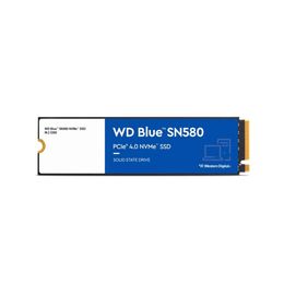 Western Digital WD Blue™ SN580 NVMe™ interne SSD (1 TB) 4150 MB/S Lesegeschwindigkeit, 4150 MB/S Schreibgeschwindigkeit, blau