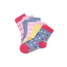 Tchibo 5 Paar Socken aus Bio-Baumwolle - Blau - Kinder - Gr.: 23-26