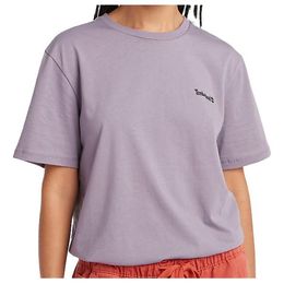 Timberland - Small Linear Logo Print Tee - T-Shirt Gr M lila