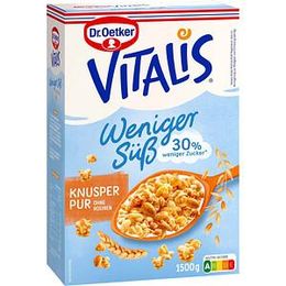 Dr. Oetker Dr.Oetker Vitalis Knusper Pur weniger süß Müsli 1,5 kg