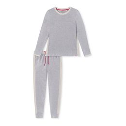 Schiesser Pyjama lang - Casual Nightwear (2 tlg) schlafanzug schlafmode bequem