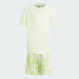 Adidas Summer Allover Print Shorts und T-Shirt Set