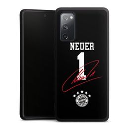 DeinDesign Galaxy S20 FE 5G Handy Premium Silikon H&uuml;lle Handyh&uuml;lle schwarz Case Fcb Manuel Neuer Fc Bayern M&uuml;nchen Silikon Premium Case