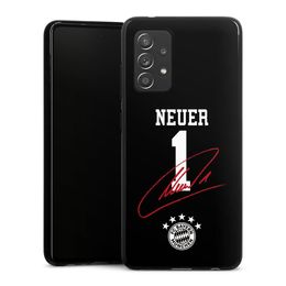 DeinDesign Galaxy A52s 5G Handy Silikon H&uuml;lle Case schwarz Handyh&uuml;lle Fc Bayern M&uuml;nchen Manuel Neuer Fcb