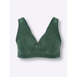WITT Damen BH ohne B&uuml;gel im Jacquard-Dessin, moos, Gr&ouml;&szlig;e 105D