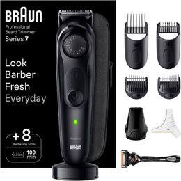 Braun Haarschneider Barttrimmer BT7440, 40 Einstellungen, Wasserdicht, schwarz