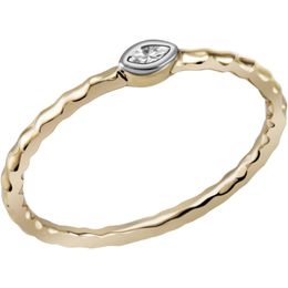 Firetti Fingerring Schmuck Geschenk Gold 585 Goldring Vorsteckring, mit Diamant, gelb|goldfarben|weiß