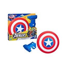 Hasbro Marvel Avengers Captain America magnetischer Schild und Halterung, Rollenspiel Altersangabe: ab 5 Jahren Material: Kunststoff Art: Rollenspiel