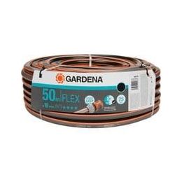 Gardena Comfort FLEX Schlauch 19mm (3/4") schwarz/orange, 50 Meter Schlauchlänge: 50 Meter Durchmesser: 19 mm Wagen/-Halter: Ohne Verwendungszweck: Zum Bewässern von größeren Gärten