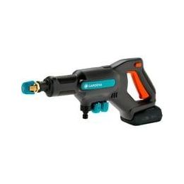 Gardena Akku-Mitteldruckreiniger AquaClean 24/18V P4A Premium Ready-To-Use Set grau/t&uuml;rkis, Li-Ion Akku 2,5Ah P4A, POWER FOR ALL ALLIANCE