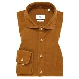 Eterna MODERN FIT Hemd in camel unifarben, camel, 40