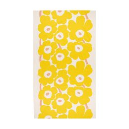 Marimekko - Unikko Tischdecke, 140 x 250 cm, cotton / yellow / pink