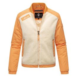 Marikoo Jacke 'Sayoo' Damen Gr&ouml;&szlig;e XXL orange / wollwei&szlig;