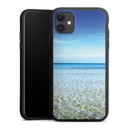 DeinDesign iPhone 11 Handy Premium Silikon H&uuml;lle Handyh&uuml;lle schwarz Case Urlaub Sky Ocean Silikon Premium Case