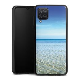 DeinDesign Galaxy A12 Handy Silikon H&uuml;lle Case schwarz Handyh&uuml;lle Sky Ocean Urlaub