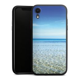 DeinDesign iPhone Xr Handy Premium Silikon H&uuml;lle Handyh&uuml;lle schwarz Case Urlaub Sky Ocean Silikon Premium Case