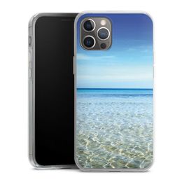 DeinDesign iPhone 12 Pro Max Handy Silikon H&uuml;lle Case transparent Handyh&uuml;lle Urlaub Sky Ocean Silikon Case