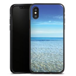 DeinDesign iPhone X Handy Silikon H&uuml;lle Case schwarz Handyh&uuml;lle Urlaub Sky Ocean