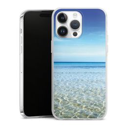 DeinDesign iPhone 14 Pro Max Handy Silikon H&uuml;lle Case transparent Handyh&uuml;lle Urlaub Sky Ocean Silikon Case