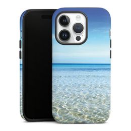 DeinDesign iPhone 14 Pro Handy Panzer Handyh&uuml;lle robuste Outdoor H&uuml;lle Schutzh&uuml;lle matt Urlaub Sky Ocean Tough Case