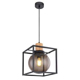 Globo Lighting - HILKO - Hängeleuchte Metall schwarz matt, 1x E27 LED