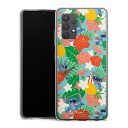 DeinDesign Galaxy A32 4G Handy Silikon H&uuml;lle Case transparent Handyh&uuml;lle Lilo & Stitch Movie Disney Silikon Case