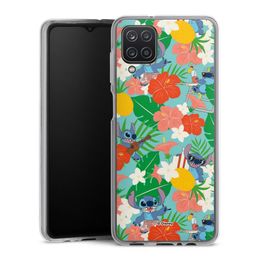 DeinDesign Galaxy A12 Handy Silikon H&uuml;lle Case transparent Handyh&uuml;lle Disney Movie Lilo & Stitch Silikon Case