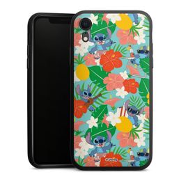 DeinDesign iPhone Xr Handy Premium Silikon H&uuml;lle Handyh&uuml;lle schwarz Case Lilo & Stitch Movie Disney Silikon Premium Case